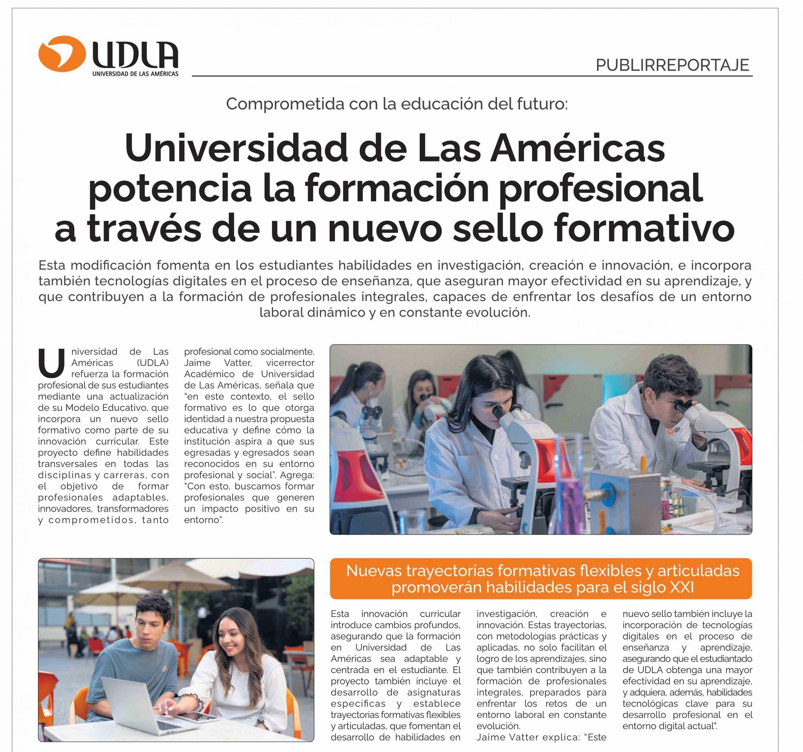 Universidad de Las Américas potencia la formación profesional a través ...